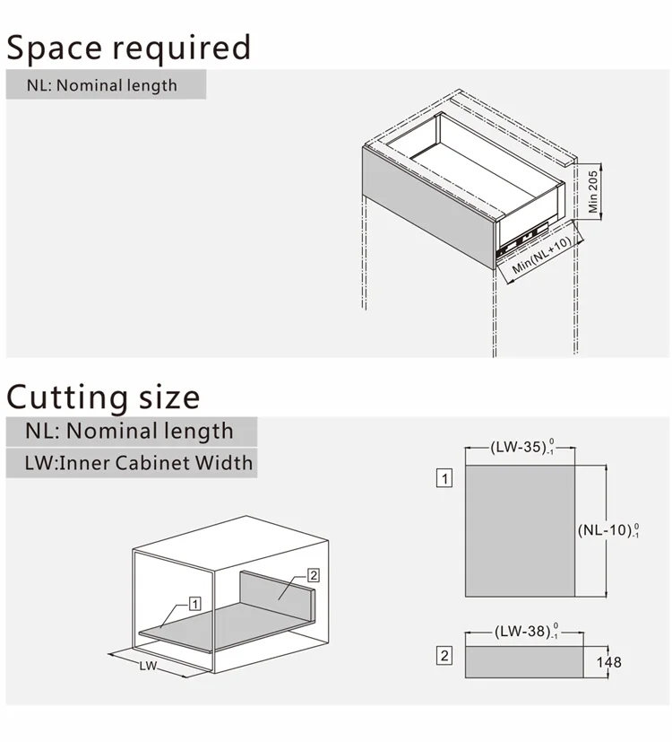 Unihopper Glass Drawer Box Systems - Soft Closing & Stylish
