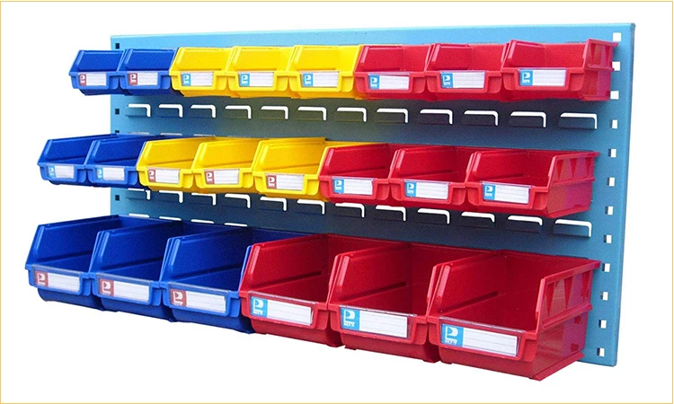 Dy-s013 Wall-mounted Plastic Warehouse Storage Box Shelving Bins For ...