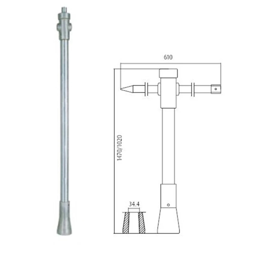 Aluminium Fire Hydrant Key Socket T Bar Standpipe Parts