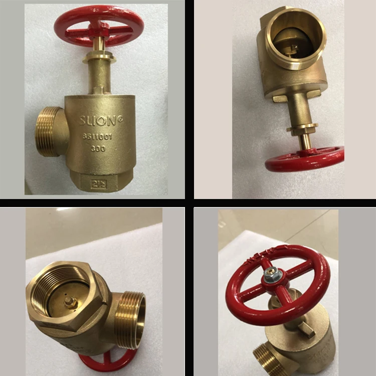 2 1/2" Brass Angle Hose Valve with FM/UL Approvals