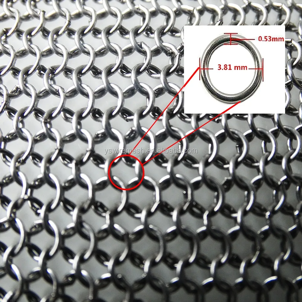 YS Factory Supply Cut-resistant Stainless Steel Chainmail Mesh Apron ...