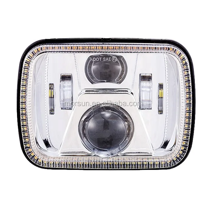 New Car Accessories Motorcycle Square Headlight Truck Light 7 Inch ...