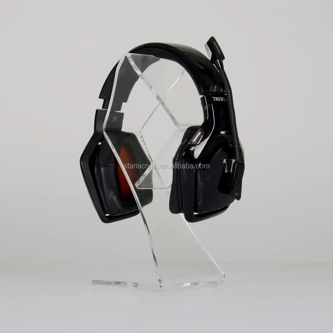 Clear Acrylic Headphone Display Earphone Stand Perspex Gaming Headset ...
