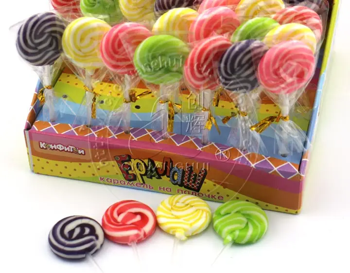 15g Flat Lollipop Circular Spiral Candy Lolliipop - Buy Flat Lollipop ...