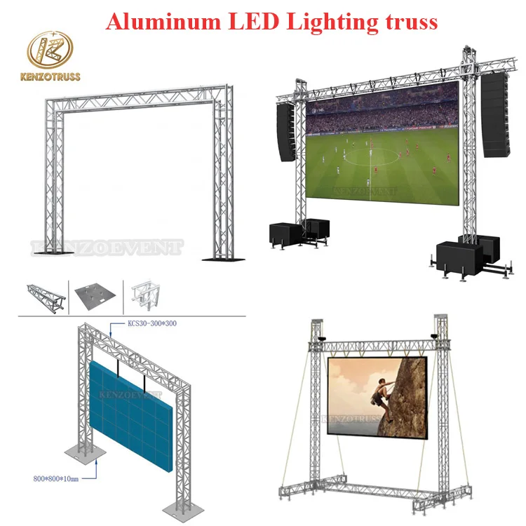 Easy Install Aluminum LED Lighting Truss - LED Wall Support