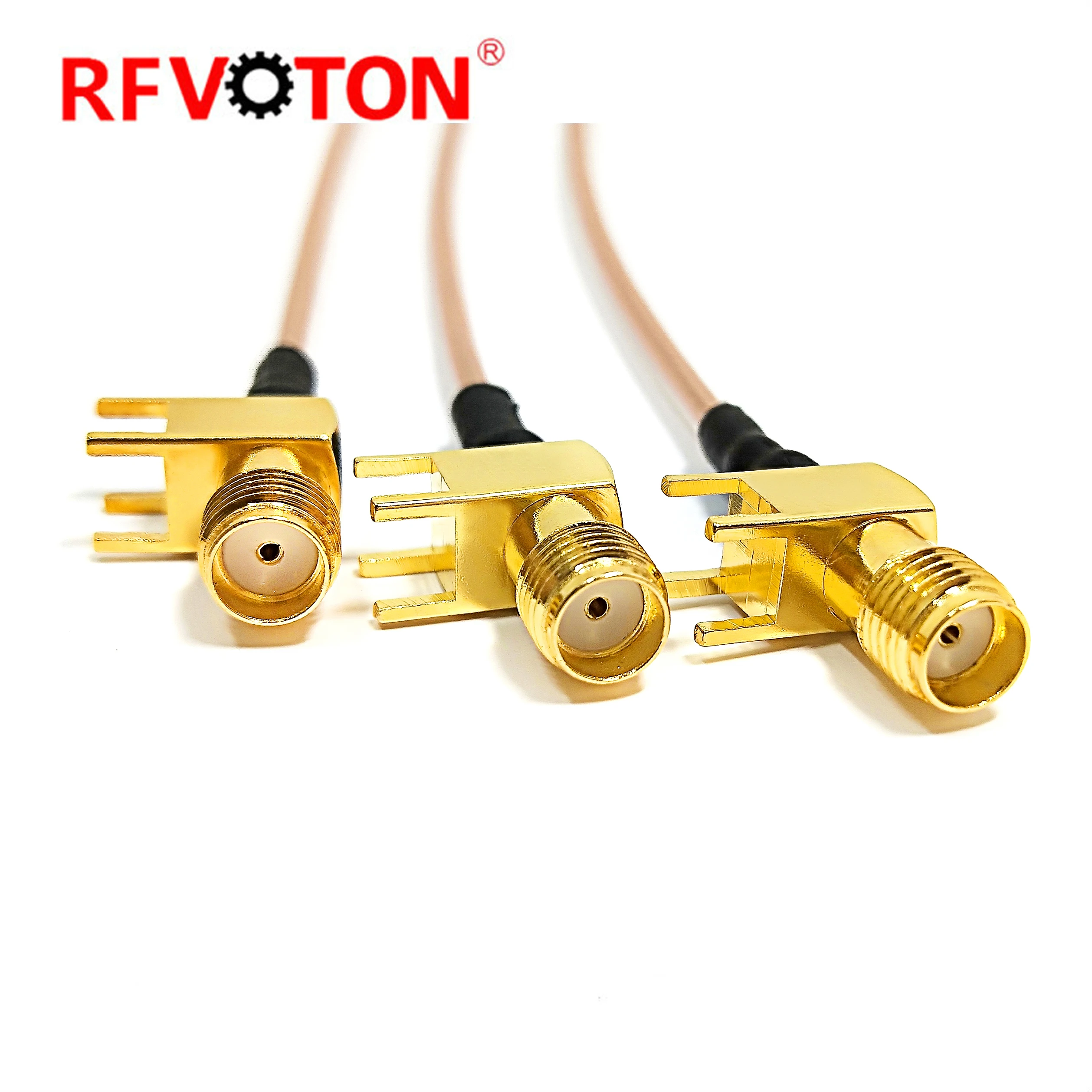 Ts9 Right Angle Rg316 Pigtail Cable To Sma Jack 90 Degree Pcb Connector - Buy Sma Jack 90 Degree ...