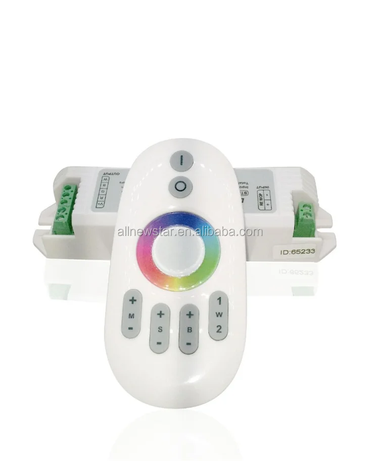 Rgbw Led Controller Hub + Rf 2.4g Touch Remote + 4pcs 4 Zone Controller ...