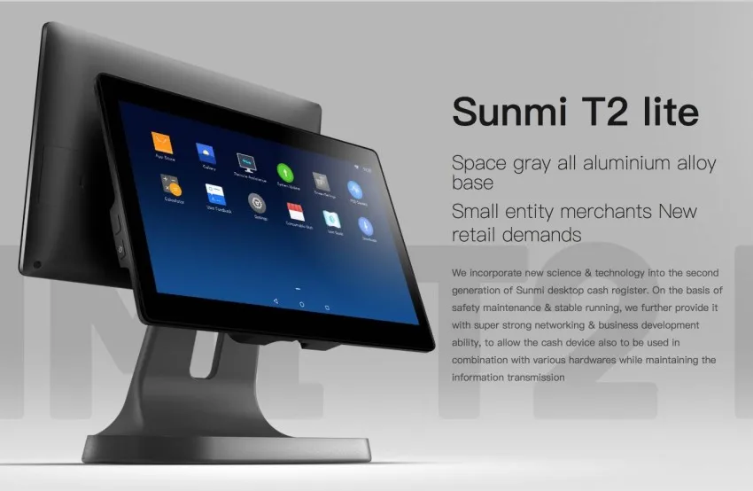 Sunmi T2 Lite 15.6 Inch Touch Screen Android 7.1 Wifi Bluetooth All-in-one Integrated Desk Top ...