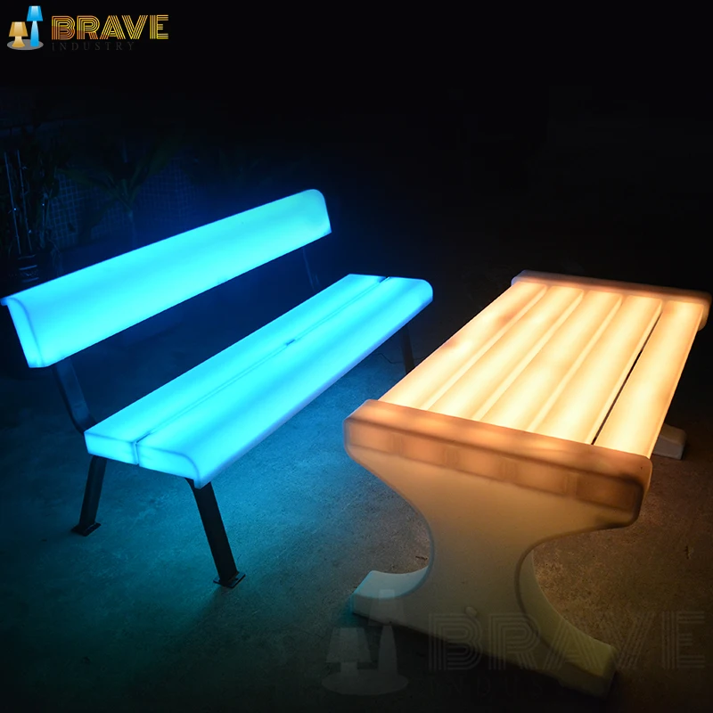 Cheap Public Park Benches General Use Glowing Led Garden Bench - Buy ...