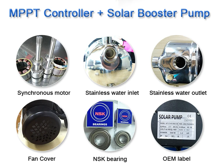 Inline Solar Water Pump - Boost Garden Pressure Efficiently