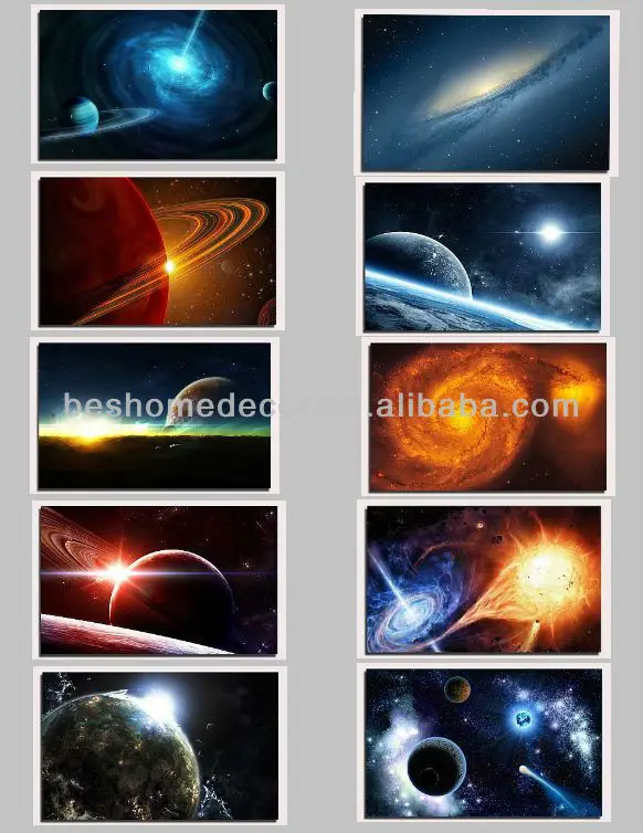 20"x32" Galaxy Light Up Wall Picture,Led Canvas Wall Art - Buy Led ...