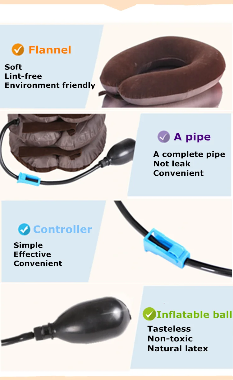 Inflatable Cervical Pump Neck Corset Collar - Buy Inflatable Neck ...