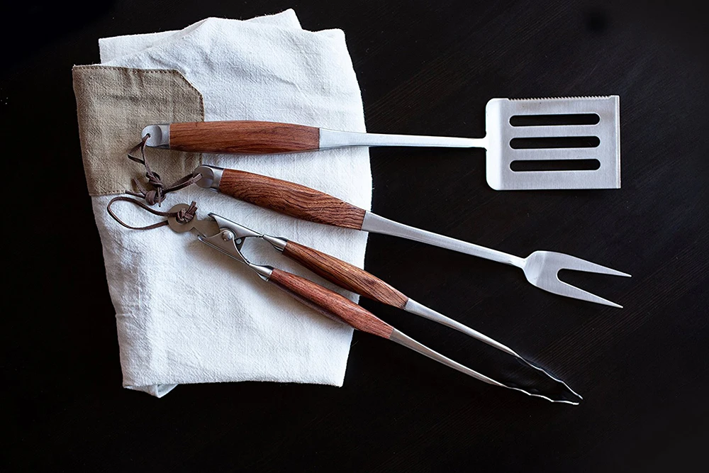 3-piece Stainless Steel Bbq Tool Set Bbq Gadgets Barbecue Utensils Bbq ...