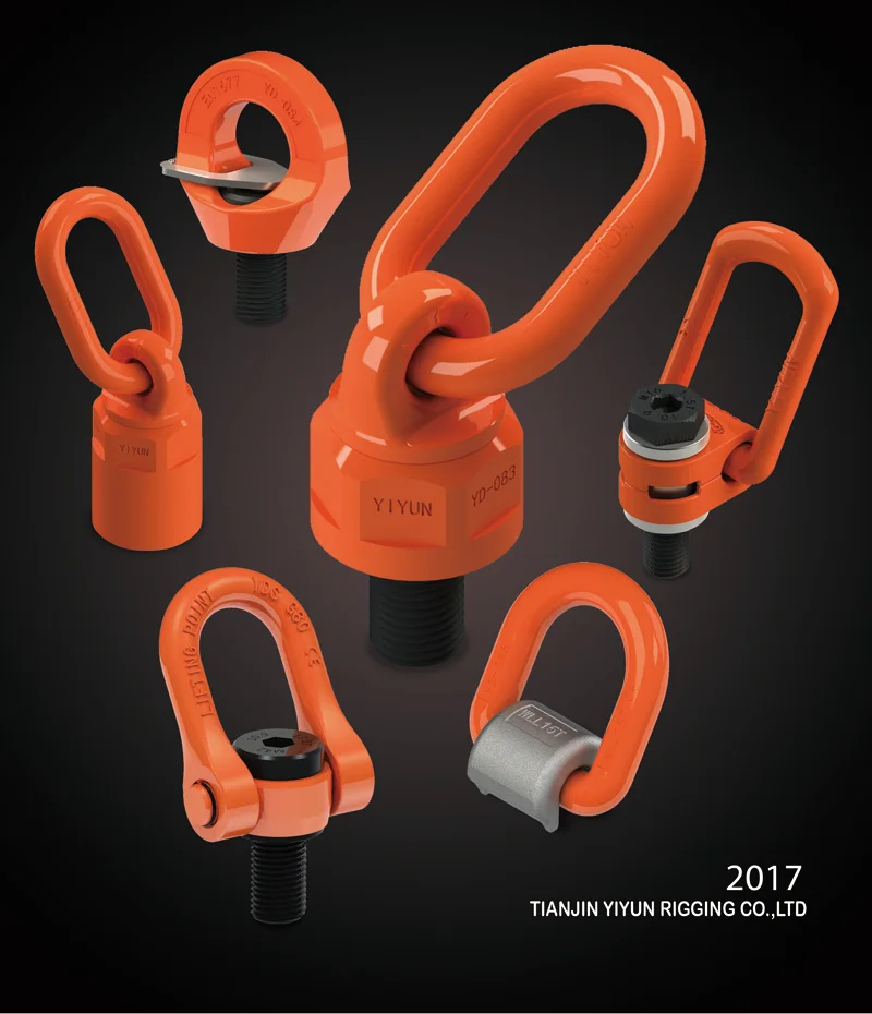 Switzerland 90° Swivel Hoist Ring, Alloy Steel, CE Certified, OEM