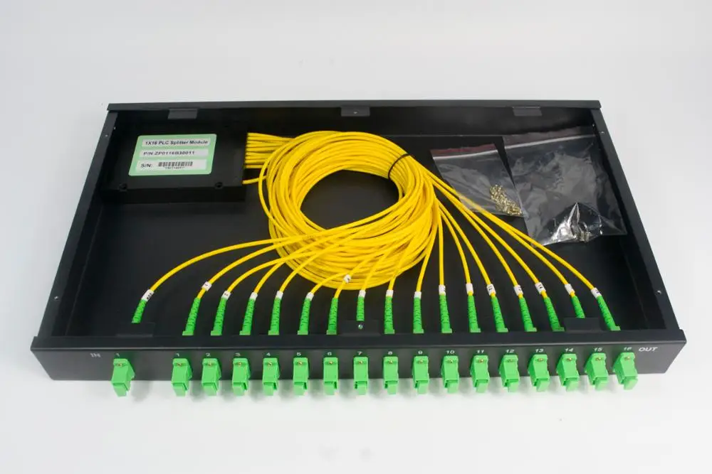 High Quality Rack Mount Optical Splitter 2 32 Plc Splitter With Sc Apc ...