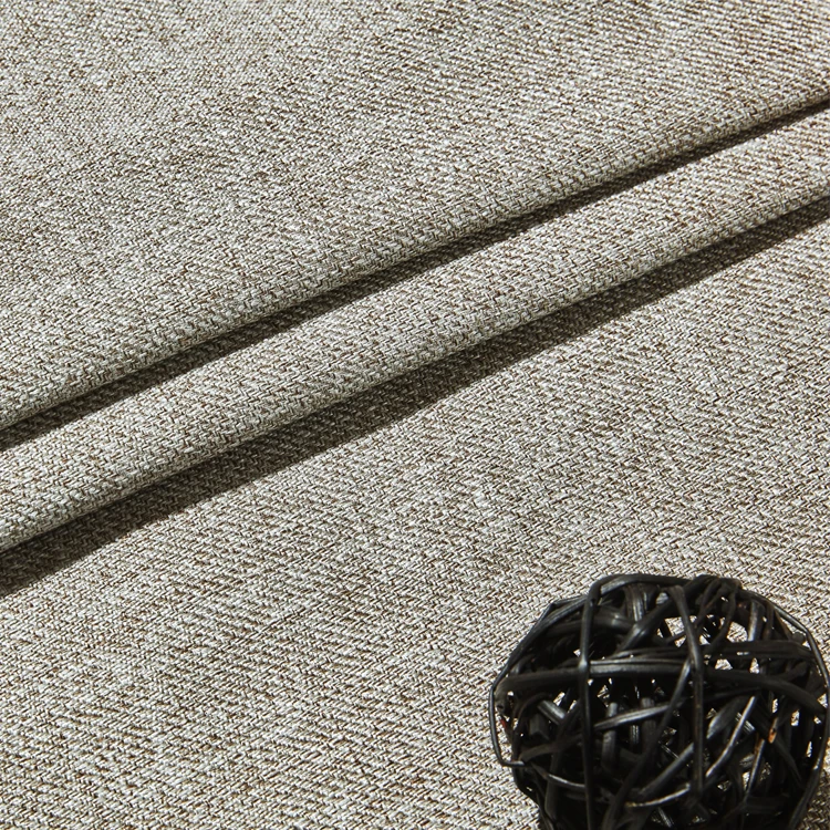JES 100% Polyester Imitation Linen Look Classic Upholstery Fabric