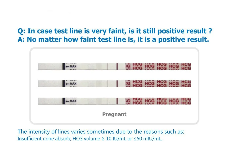 Hcg Pregnancy Test Strip With High Accuracy - Buy Pregnancy Test Strip ...