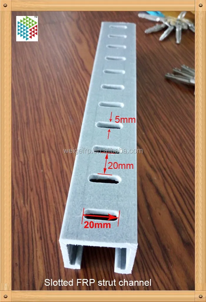 High Strength Slotted Fiberglass Unistrut Channel - Buy Fiberglass ...
