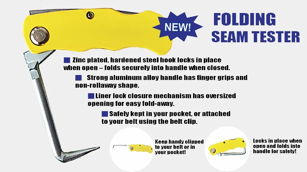 Pvc/tpo/epdm Single Ply Roofing Welding Line Seam Tester Tools Of ...