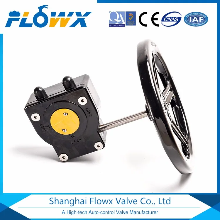 2" 4" 6" 1.5" Manual Hand Worm Gear Operator Box For Butterfly Valve ...