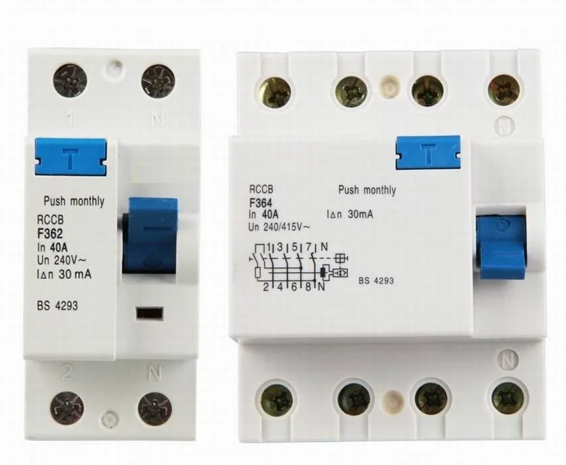2pole 16a 25a 32a 40a 63a 30ma F360 Residual Current Circuit Breaker ...