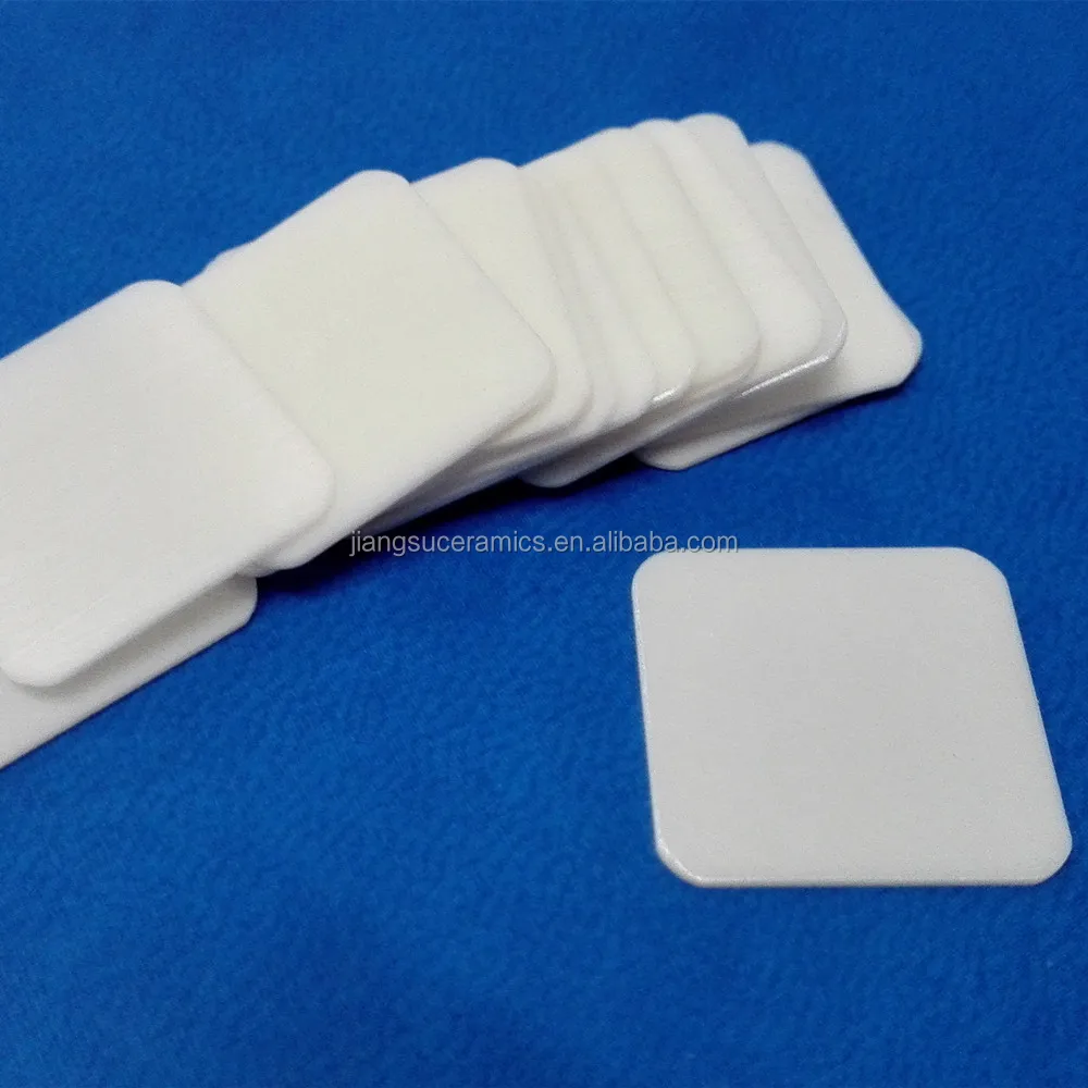 White Square Thin Zirconia Ceramic Substrate Zro2 Wafer