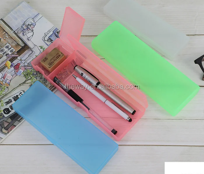 Multipurpose Clear Pencil Case With Divided Storage Compartments - Buy ...