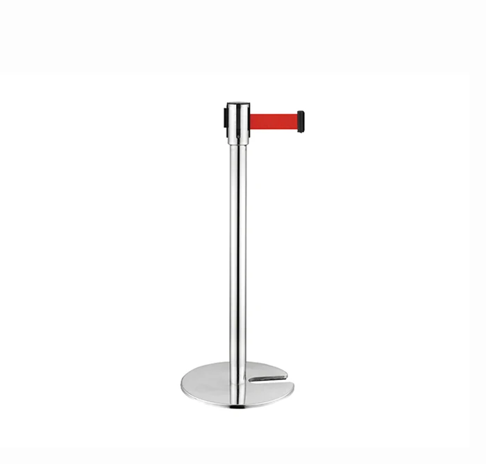 Stainless Steel Retractable Belt Queue Pole Temporary Que Manager ...
