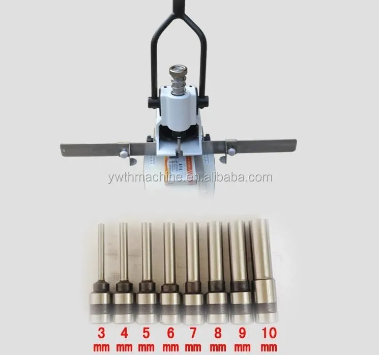 Thick Layer Labor Saving Manual Single Round Hole Punching Machine 3-10mm