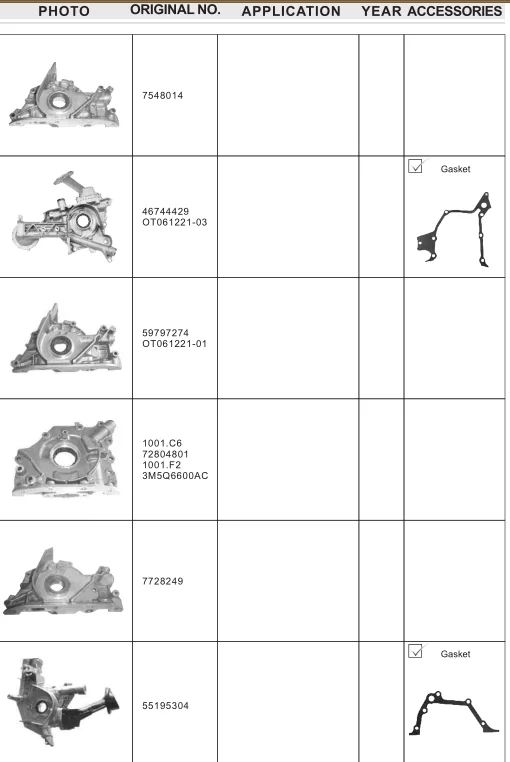 Brand New Oil Pump 4705827 4423006 7588737 7588737 464667340 4391376 ...