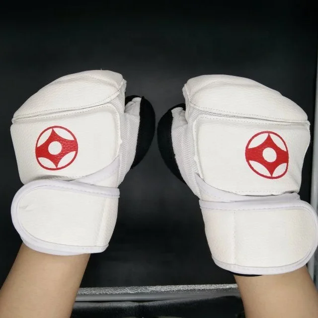 Wholesale Soft Pu Leather White Kyokushin Karate Hand Protectors - Buy ...