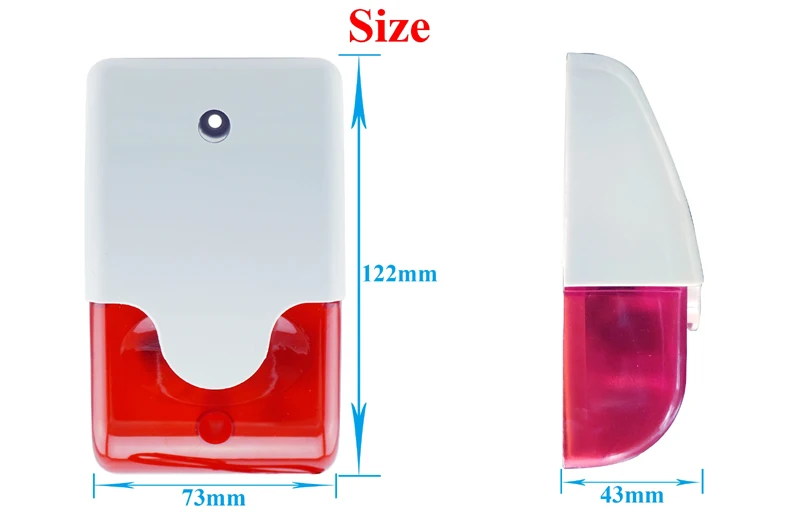 Mini Strobe Siren 24v Dc/ac Security Sound And Light Alarm Siren - Buy ...