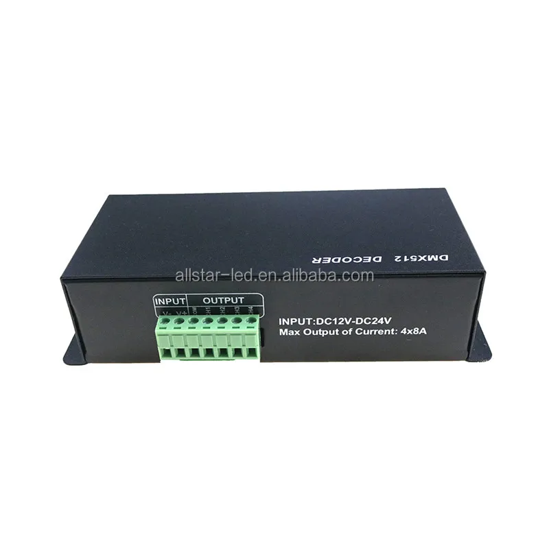 Dmx Decoder Rgbw Led 4 Channels 32a Led Dimmer Driver For Rgb,Led Dmx ...