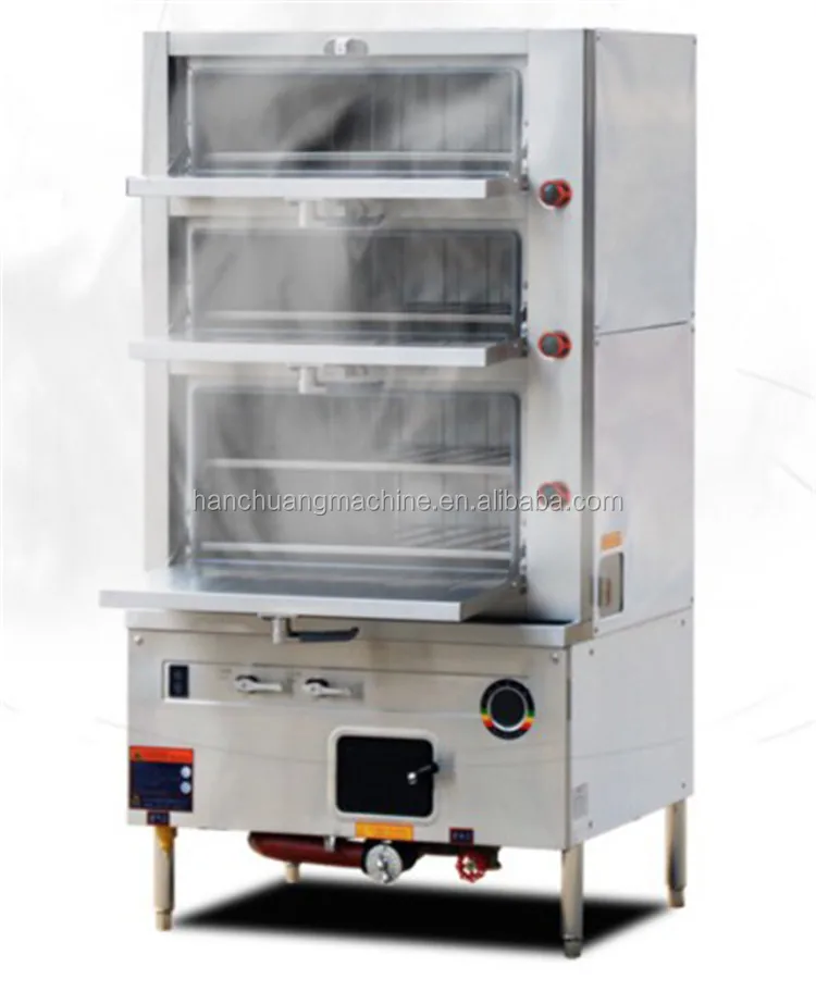 Three Door Energy Slightly Steam Cabinet For Kitchen Equipment And ...