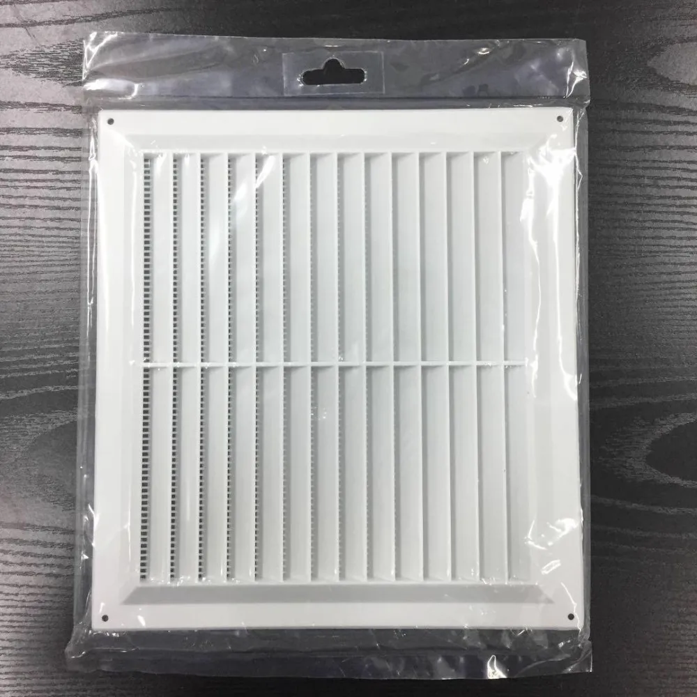 9"*9" Square Fixed White Plastic Louvre Vent Cover - Buy Plastic Louvre ...