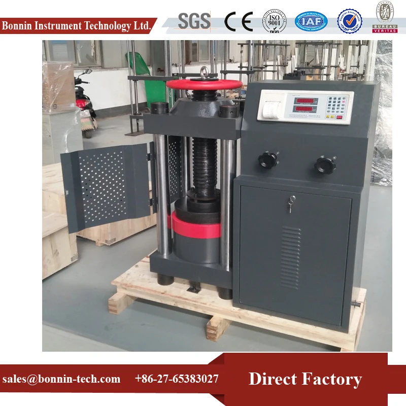 Used 2000kn Automatic Brick Cement Compressive Strength Testing Machine ...
