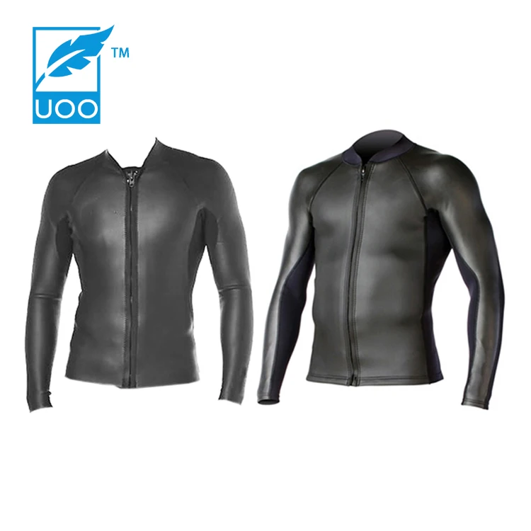 Men Body Warmer Smooth Skin Neoprene Wetsuit Top With Zip - Buy Smooth ...