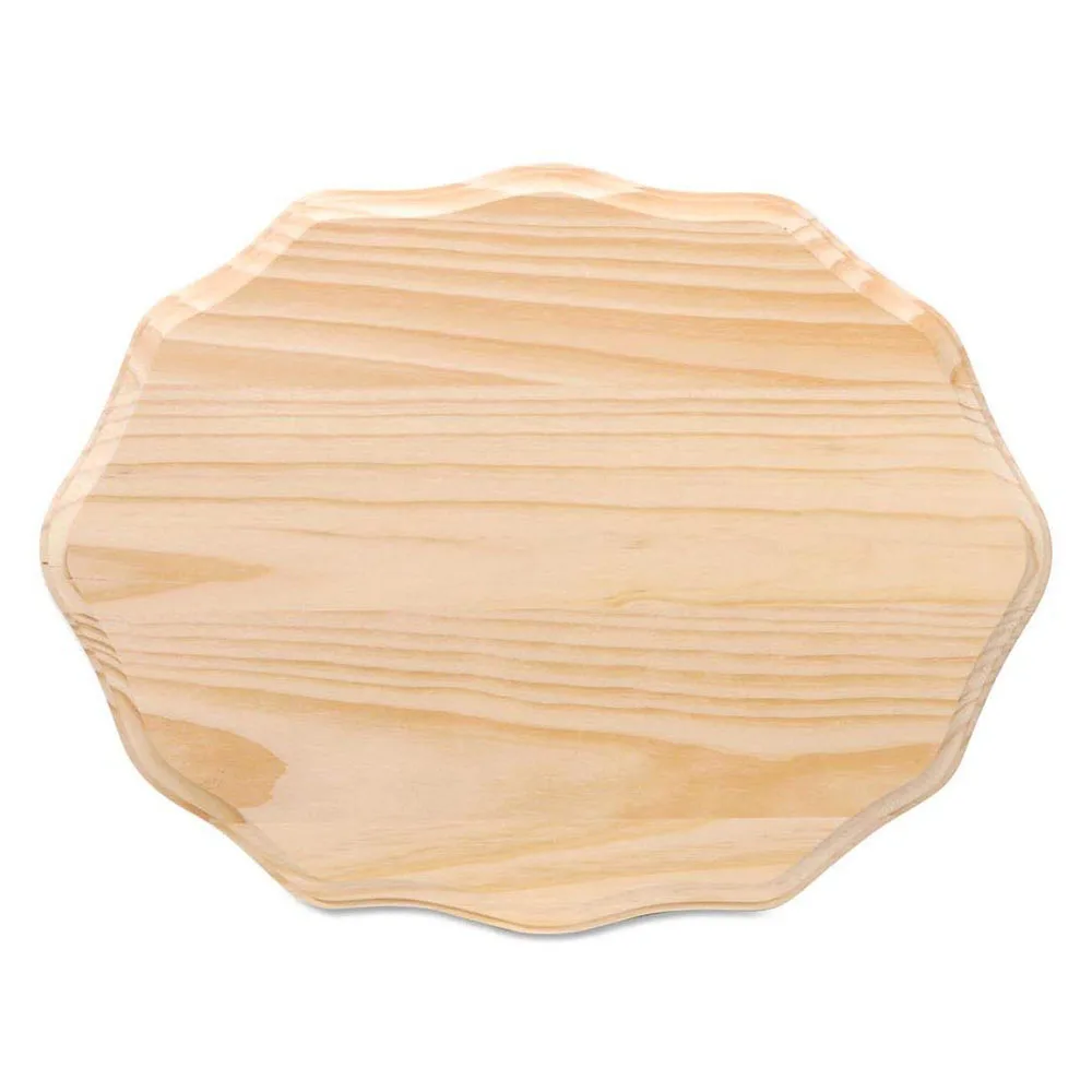 Plain Wooden Fancy Rectangle Plaque - Perfect Holiday Gift