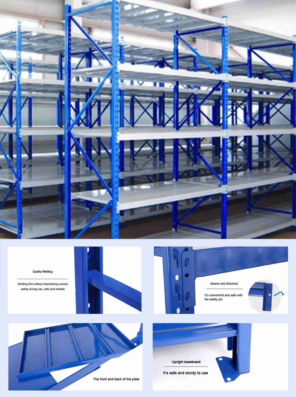Custom Light Weight Dexion Shelving Steel Shelf Rack - Buy Lightweight ...