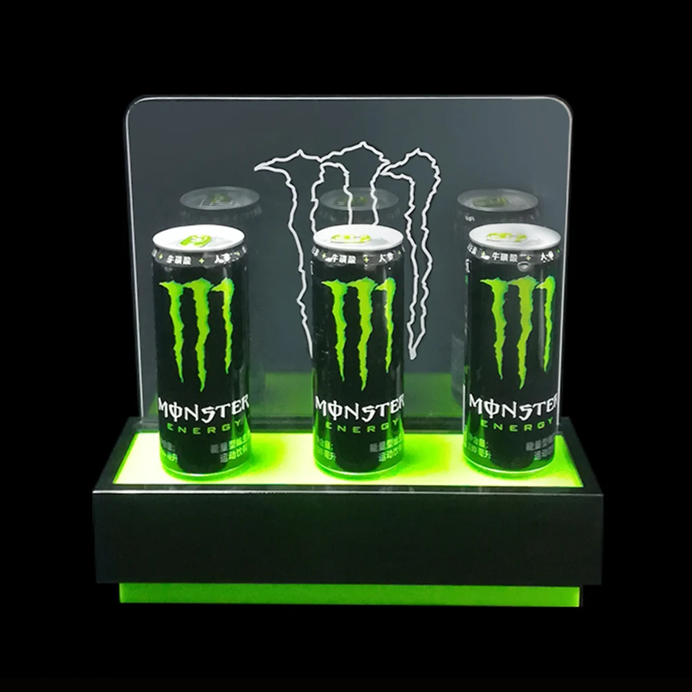 Custom Acrylic Led Beer Bottle Display Stand Wine Bottle Glorifier ...