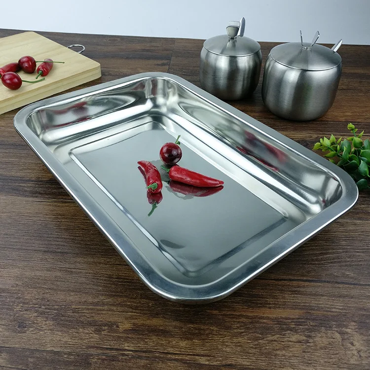 Food Grade Stainless Steel Bbq Restaurant Kitchen Dishes Plates Cooking ...