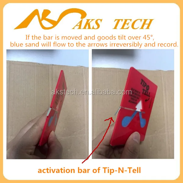 Tip N Tell Tilt Indicator Label for Furniture Shipping