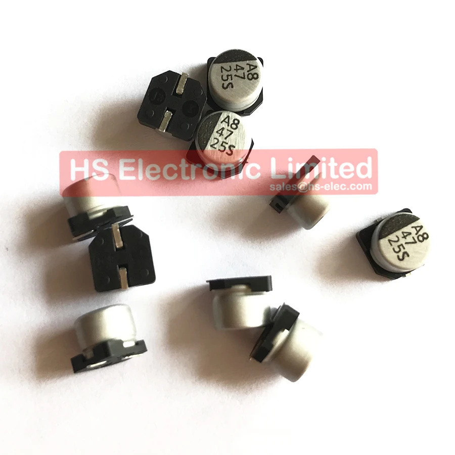 25v 47uf 20% 6.3*5.3mm Ves470m1etr-0605 Smd Capacitors - Buy 25v 47uf ...