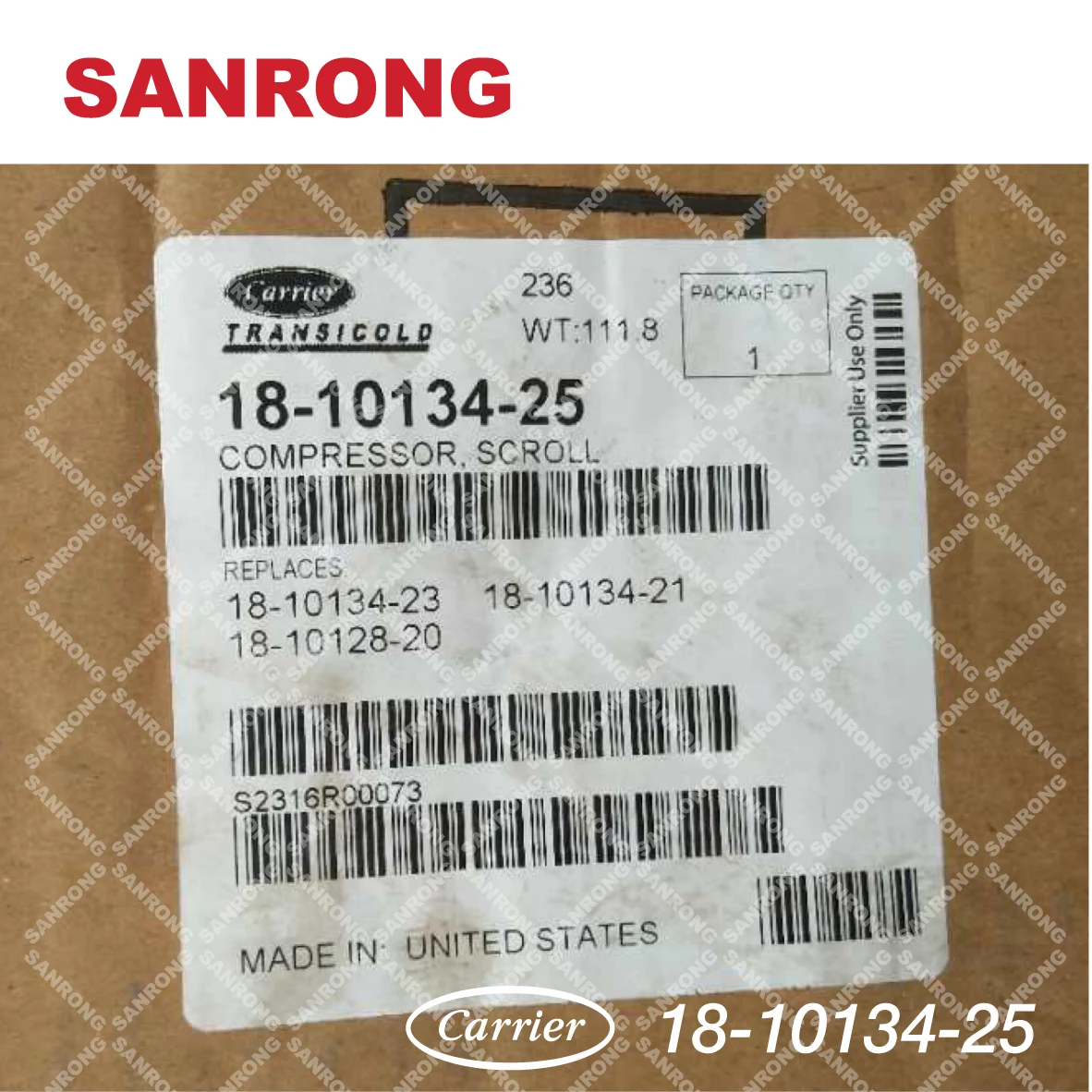 18-10134-25 Scroll Compresor Frigorífico Portador Eliteline - Buy ...