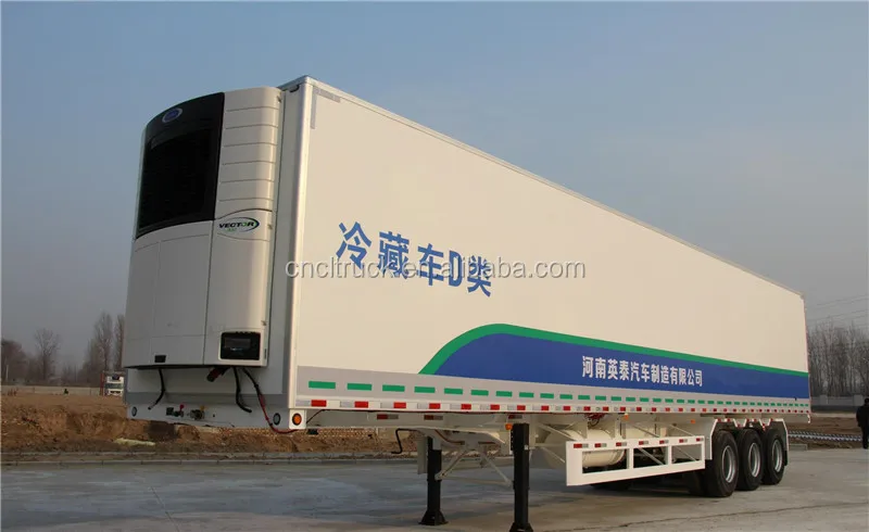 45ft Solar Refrigerator 3-axle Reefer Trailer Reefer Container Truck ...
