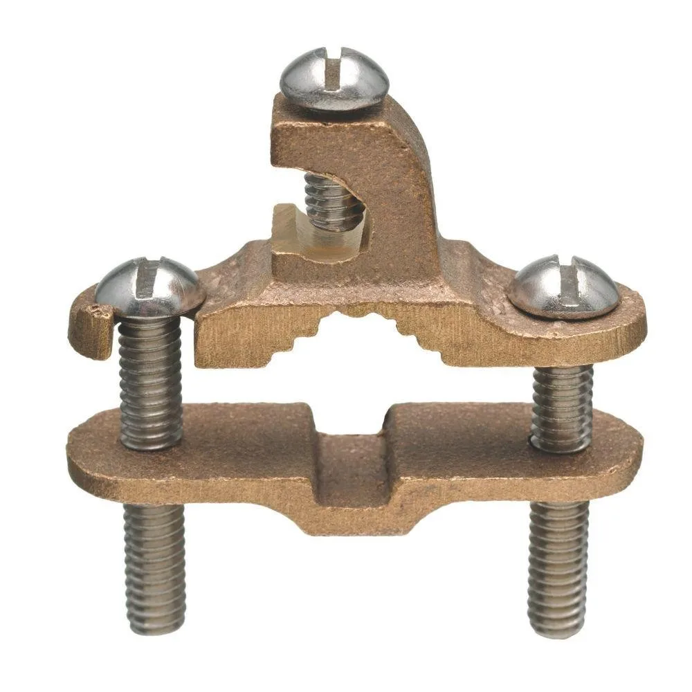 3/8-1in Bronze Ground Clamp - Reliable Wire Connection