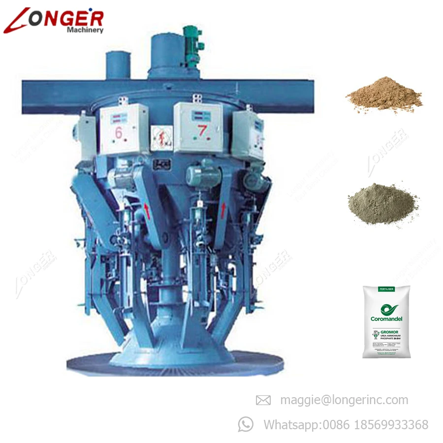 Automatic Rotary 25kg-50kg Spiral Valve Mouth Cement Sand Filling ...
