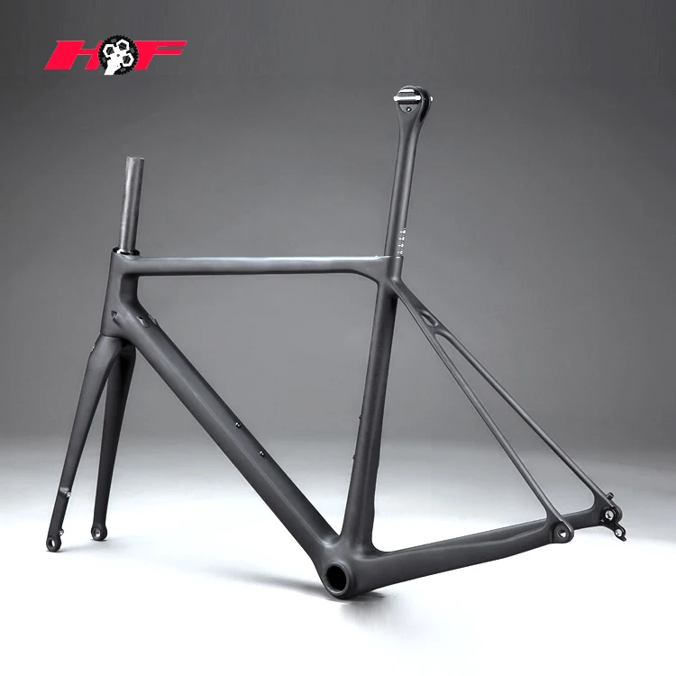 Hongfu Disc Road Carbon Fiber Thru Alxe Bike Frame For Flat Disc Brake ...