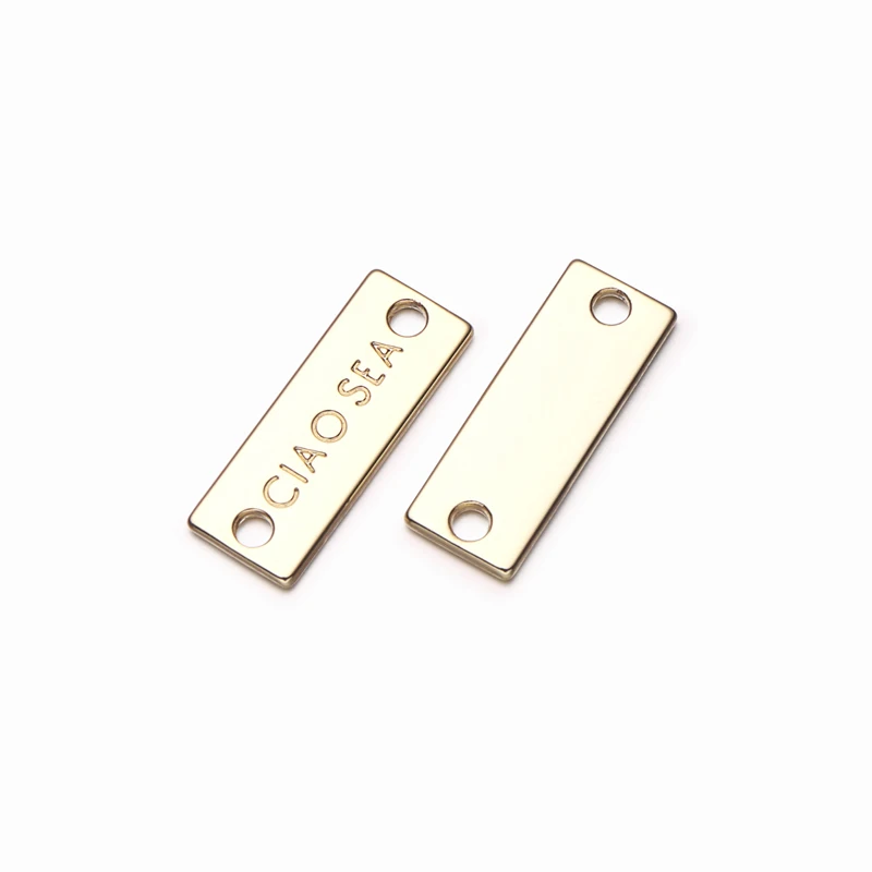 Personalizado Logotipo De La Marca De Bolsa De Ropa Etiqueta De Metal ...