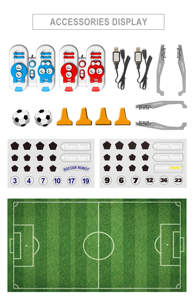 Zhorya Funny Rc Football Robot Toy Interactive Soccer Robot For Kids ...